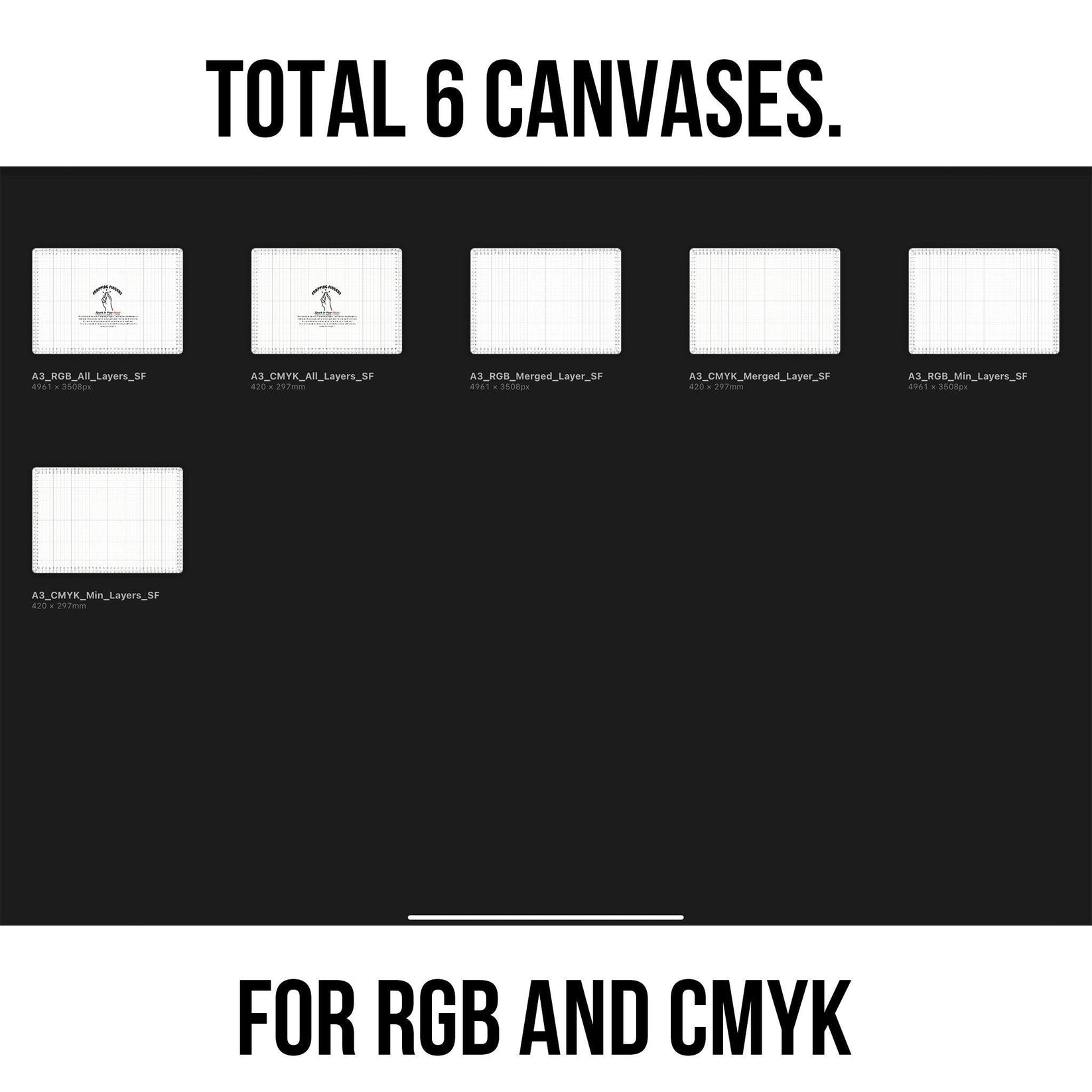 A3 Size Procreate Ruler & Grid Canvas | For Centimeters with 24 Versat ...
